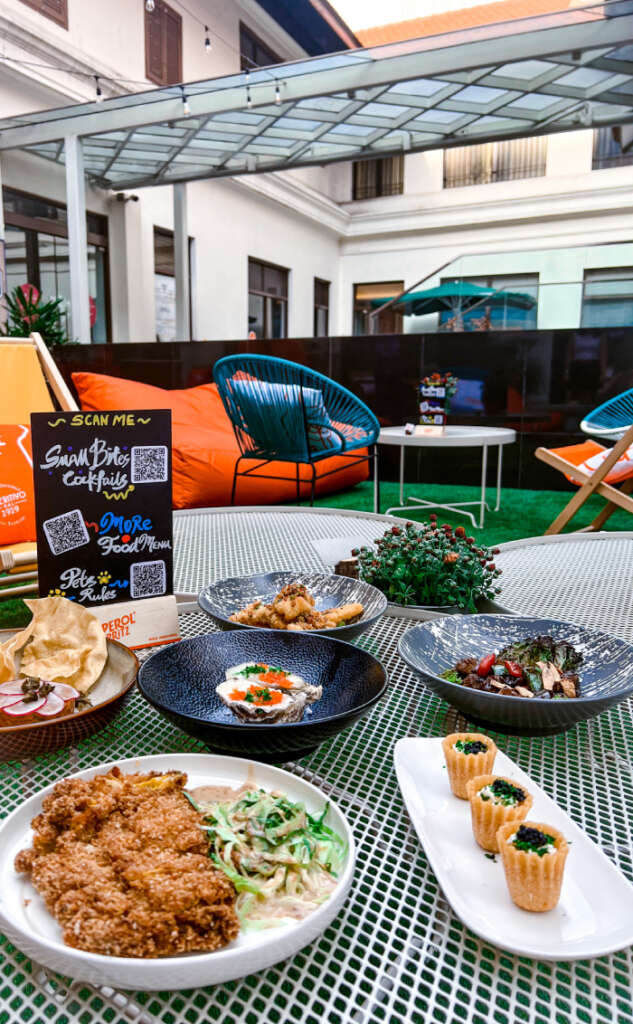 Aperol Spritz Garden at Hotel Indigo: a pet-friendly pop-up garden bar